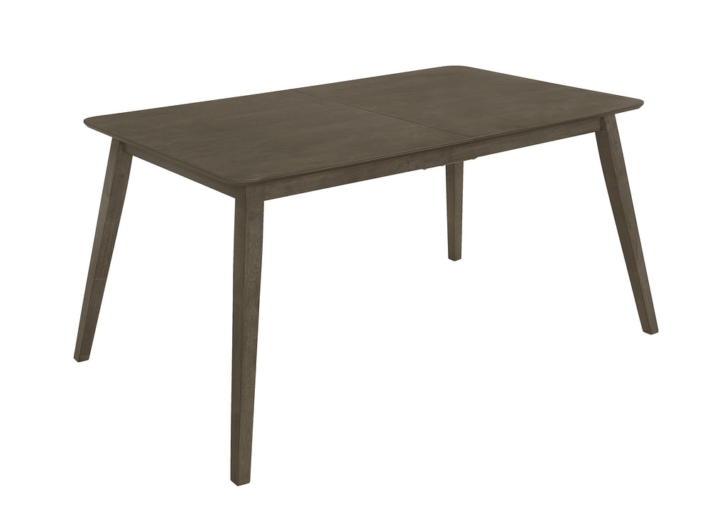 Derry Dining Table, Taupe, Rectangular top, Rounded edges, Middle divi ...